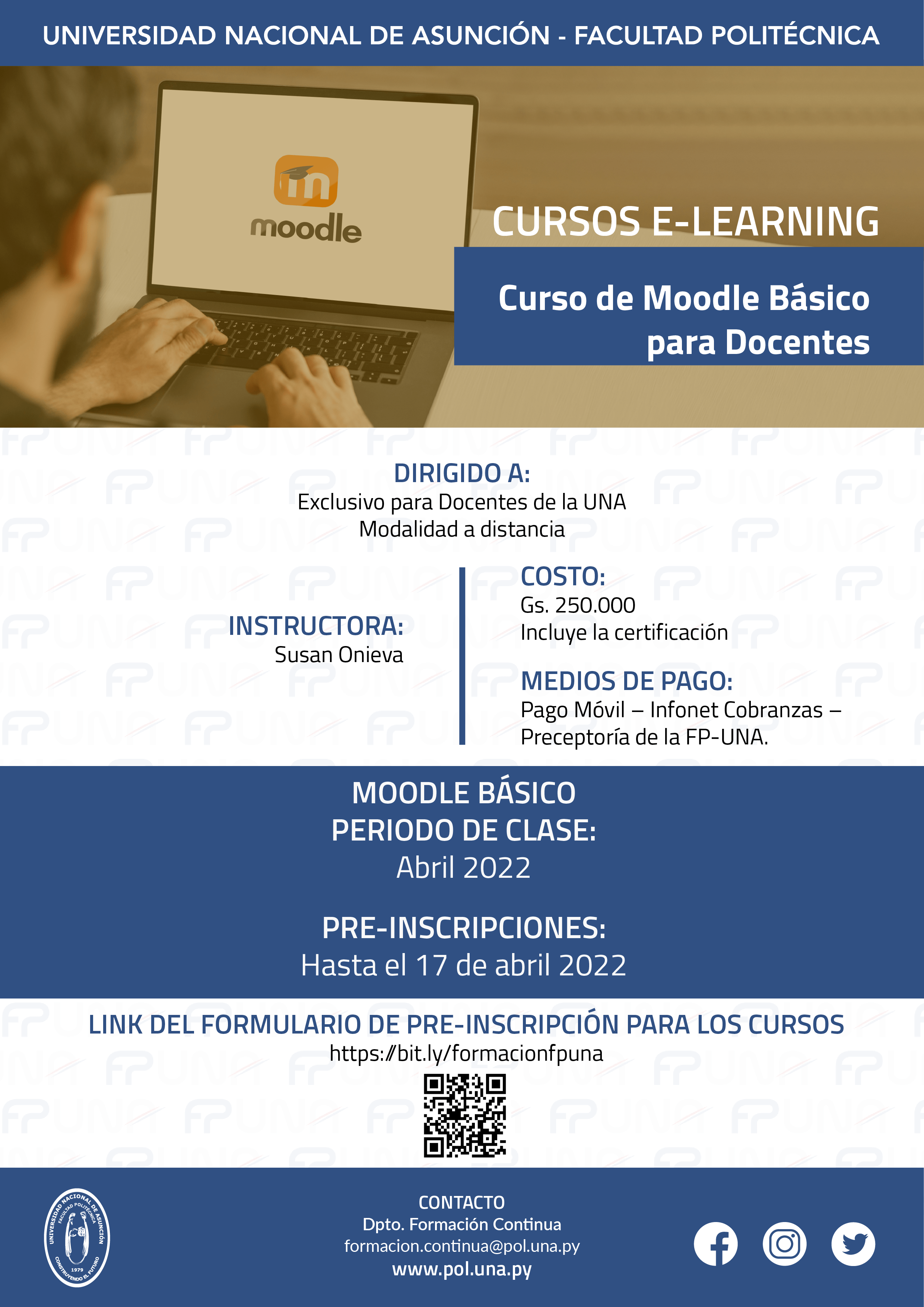 Cursos – Moodle Básico para Docentes - Facultad Politécnica