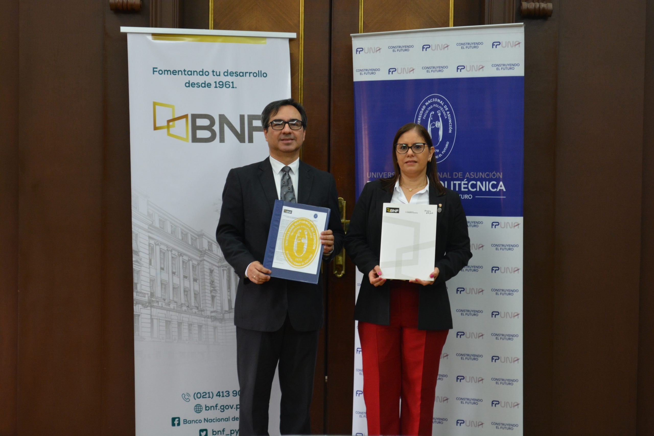 FP-UNA firmó convenio con el BNF - Facultad Politécnica