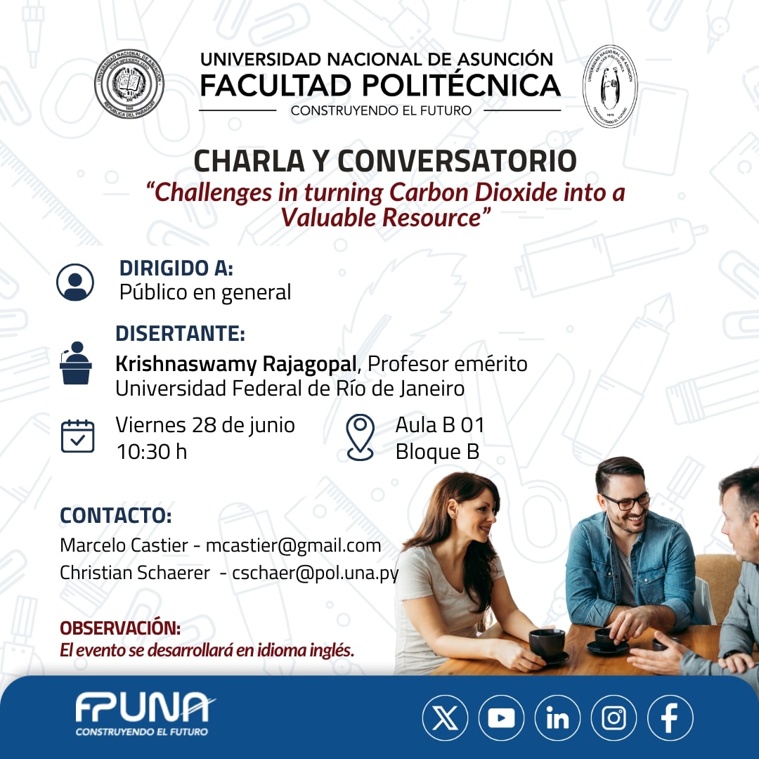 Charla y conversatorio: "Challenges in turning carbon dioxide into a ...