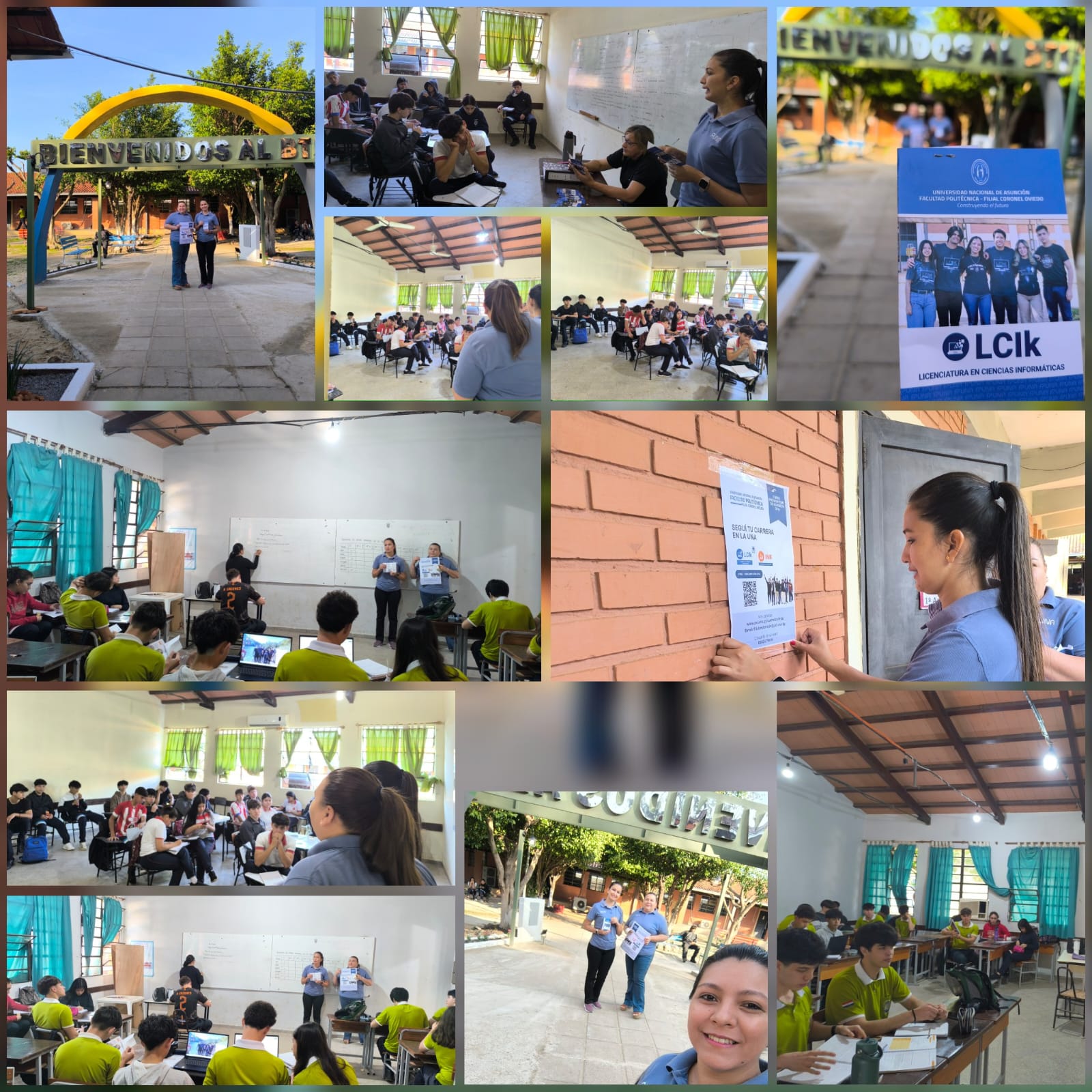 FP-UNA Filial Coronel Oviedo promociona sus carreras en el Colegio Nacional P.P. Peña de Coronel ...