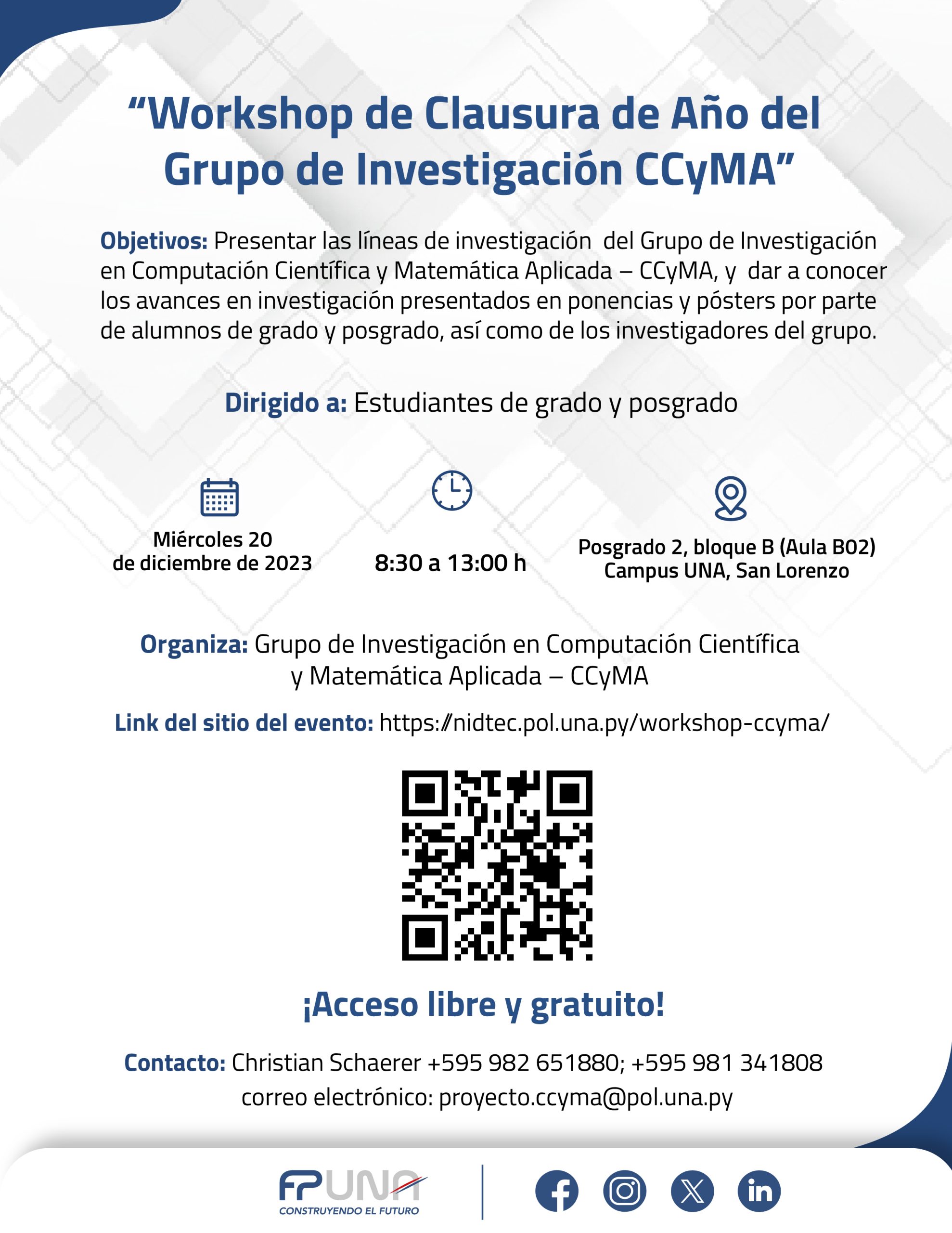 Workshop NIDTEC - Facultad Politécnica